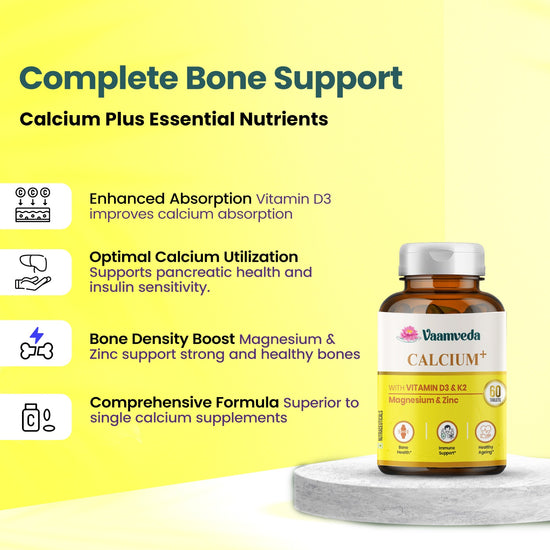 Calcium Complex with Vitamin D3,Magnesium and Zinc – Vaamveda Healthcare